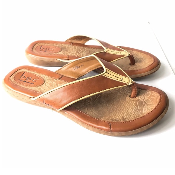 Born | Shoes | Born Boc 9 Zita Camel Brown Sandal Slides Slip On | Poshmark